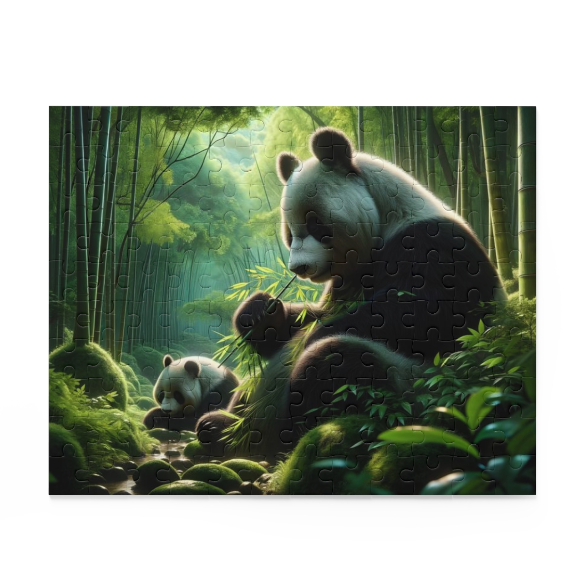 Giant Pandas in Bamboo Forest Puzzle (120, 252, 500-Piece) | Panda ...