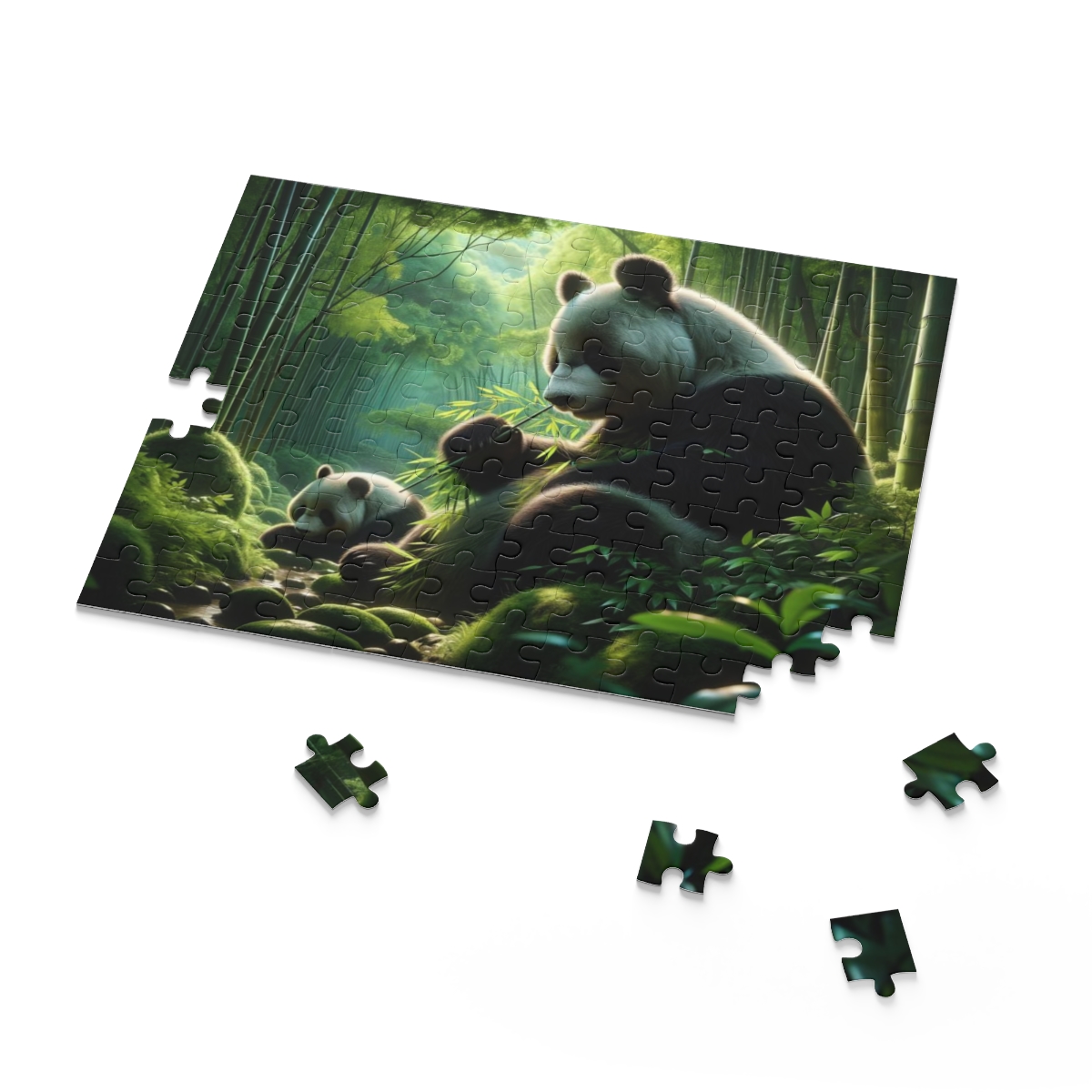 Giant Pandas in Bamboo Forest Puzzle (120, 252, 500-Piece) | Panda ...