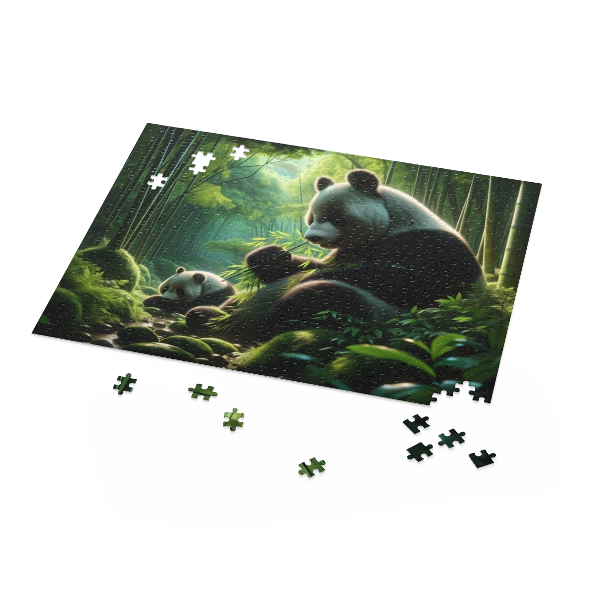 Giant Pandas in Bamboo Forest Puzzle (120, 252, 500-Piece) | Panda ...