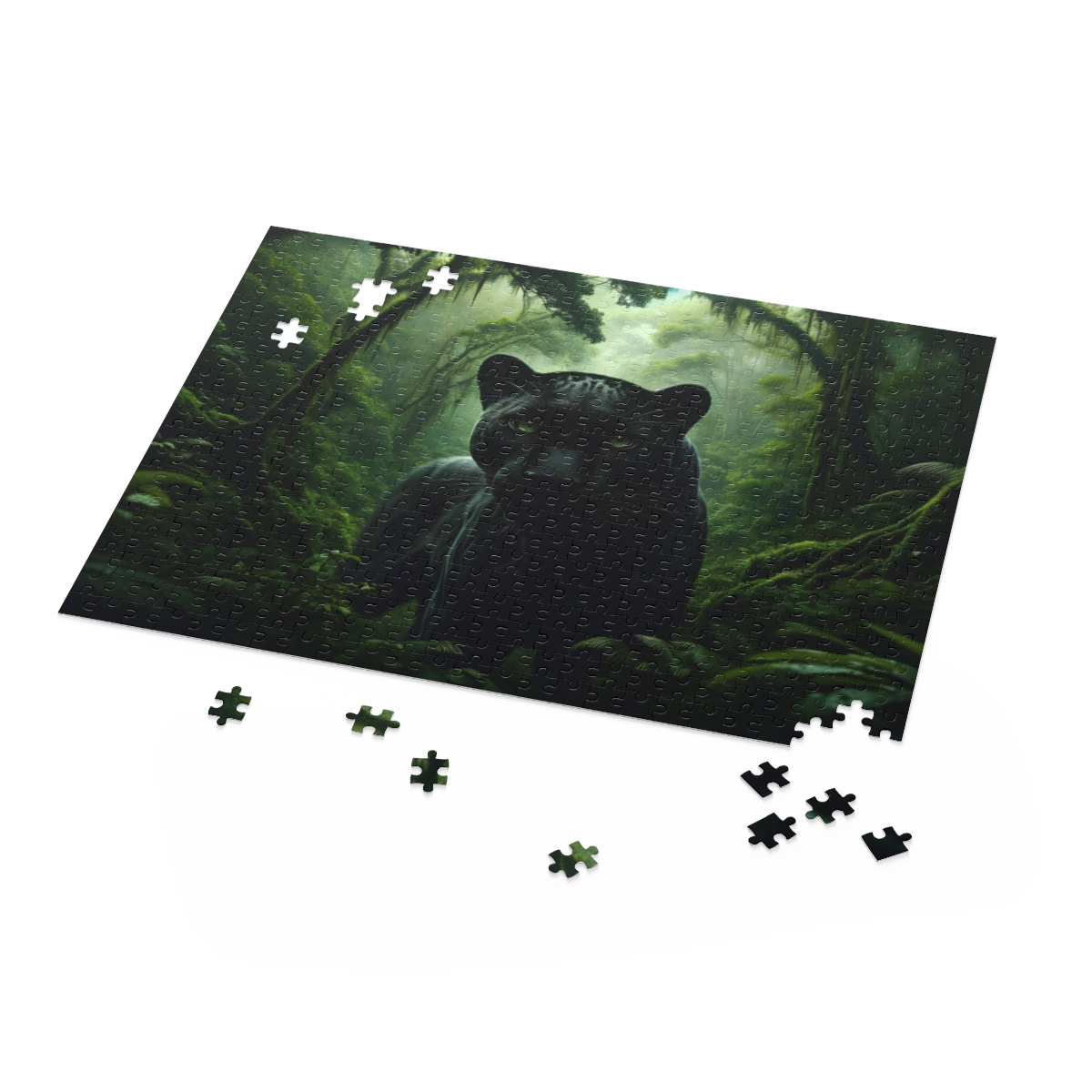 Mysterious Panther in Jungle Puzzle (120, 252, 500-Piece) | Jigsaw ...